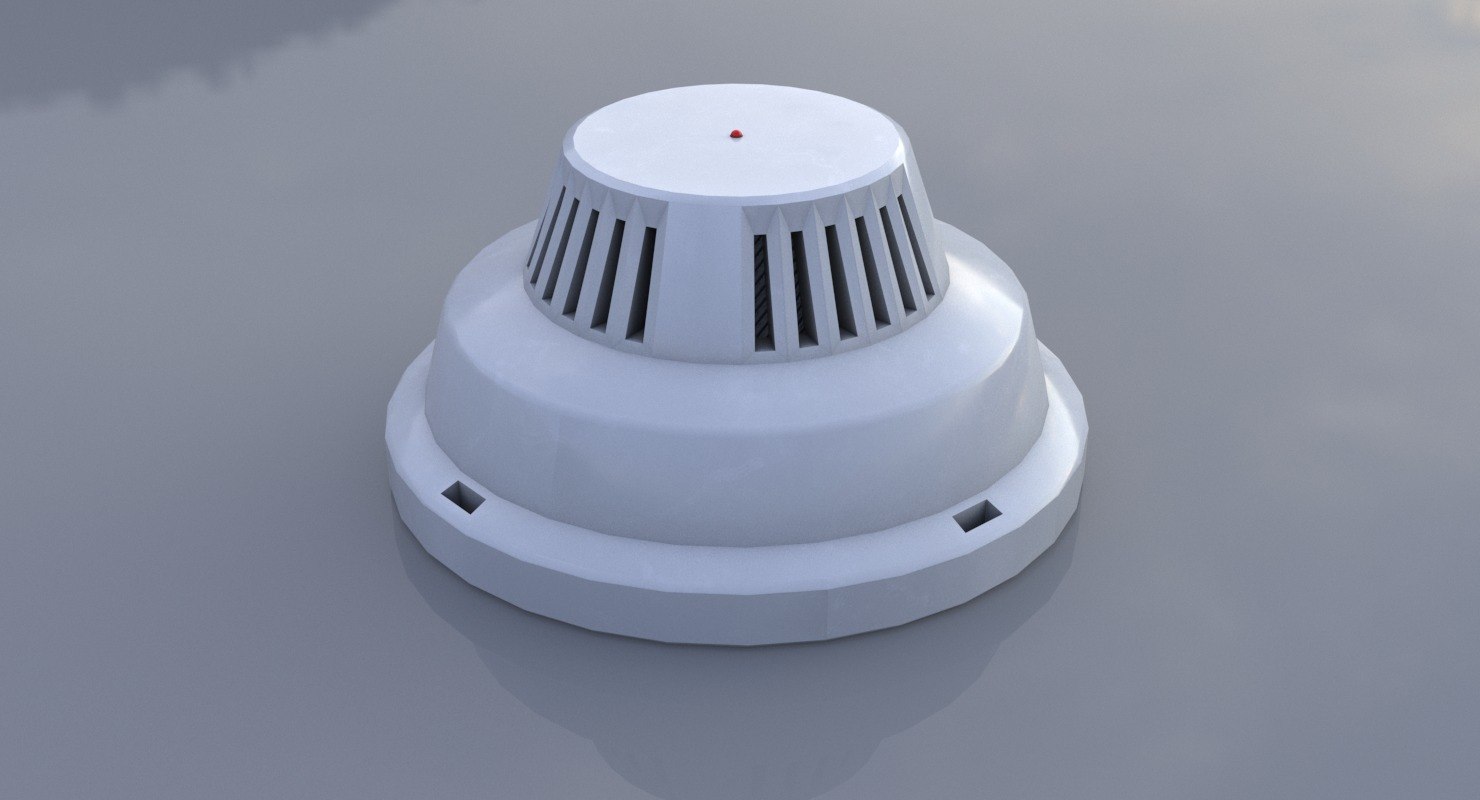 Smoke detector 3D - TurboSquid 1498046
