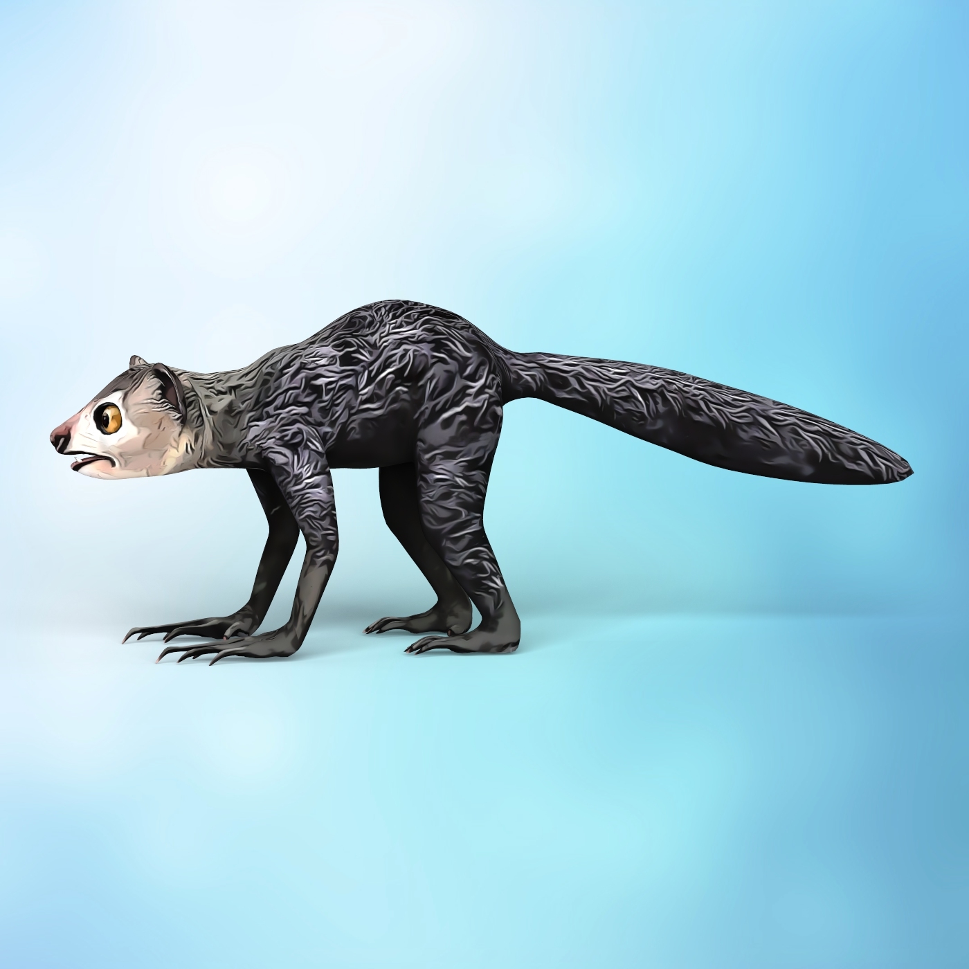 Cartoon aye 3D model - TurboSquid 1498155