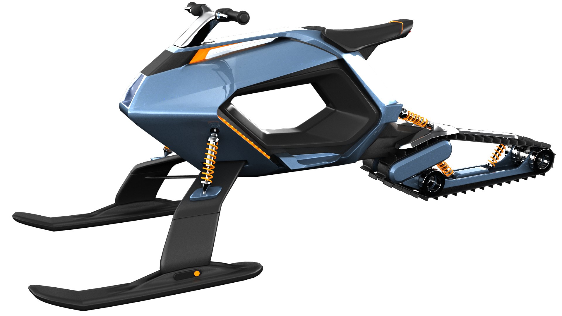 Snowmobile snow mobile 3D model - TurboSquid 1498258