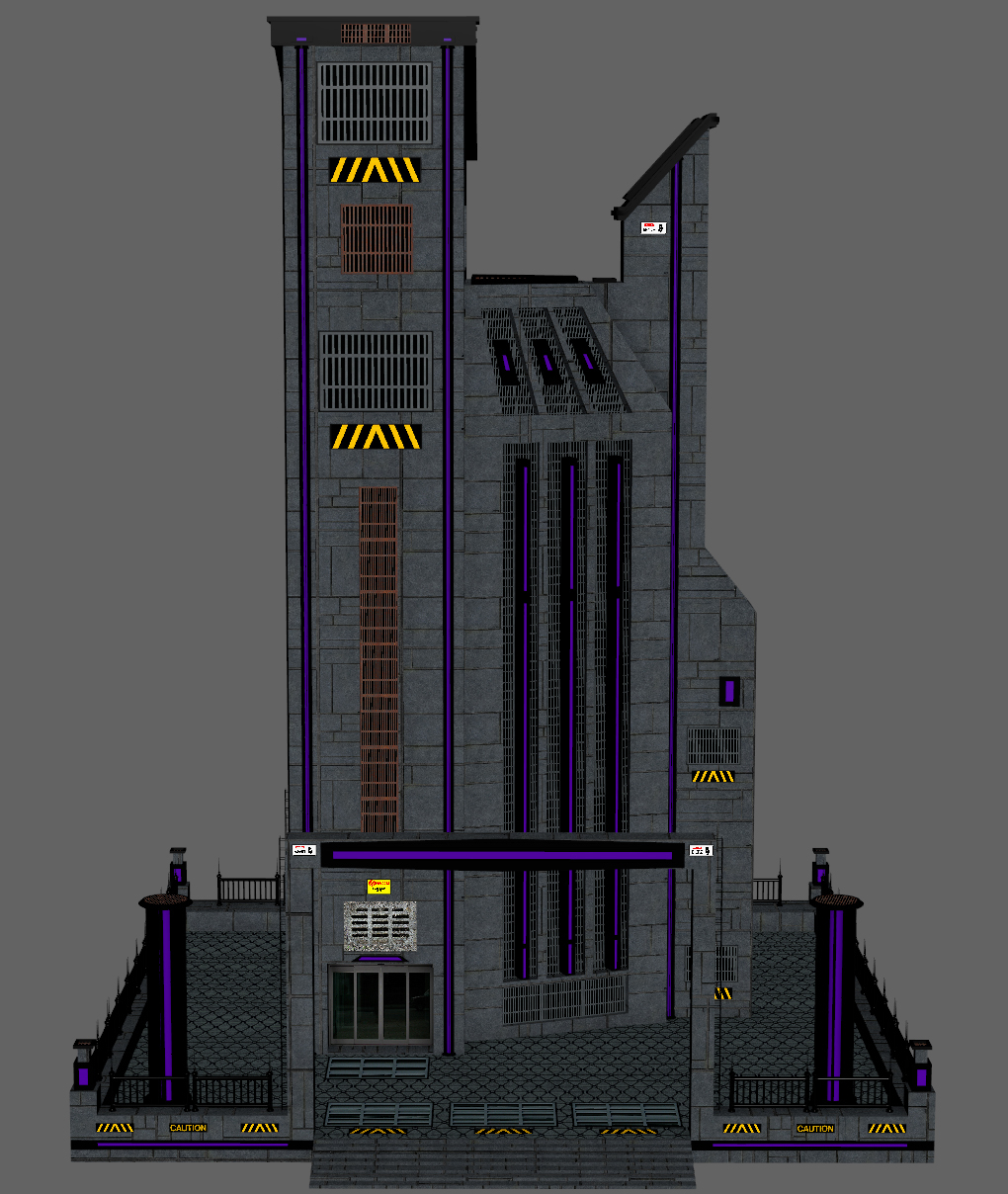 3D sci-fi building model - TurboSquid 1498187