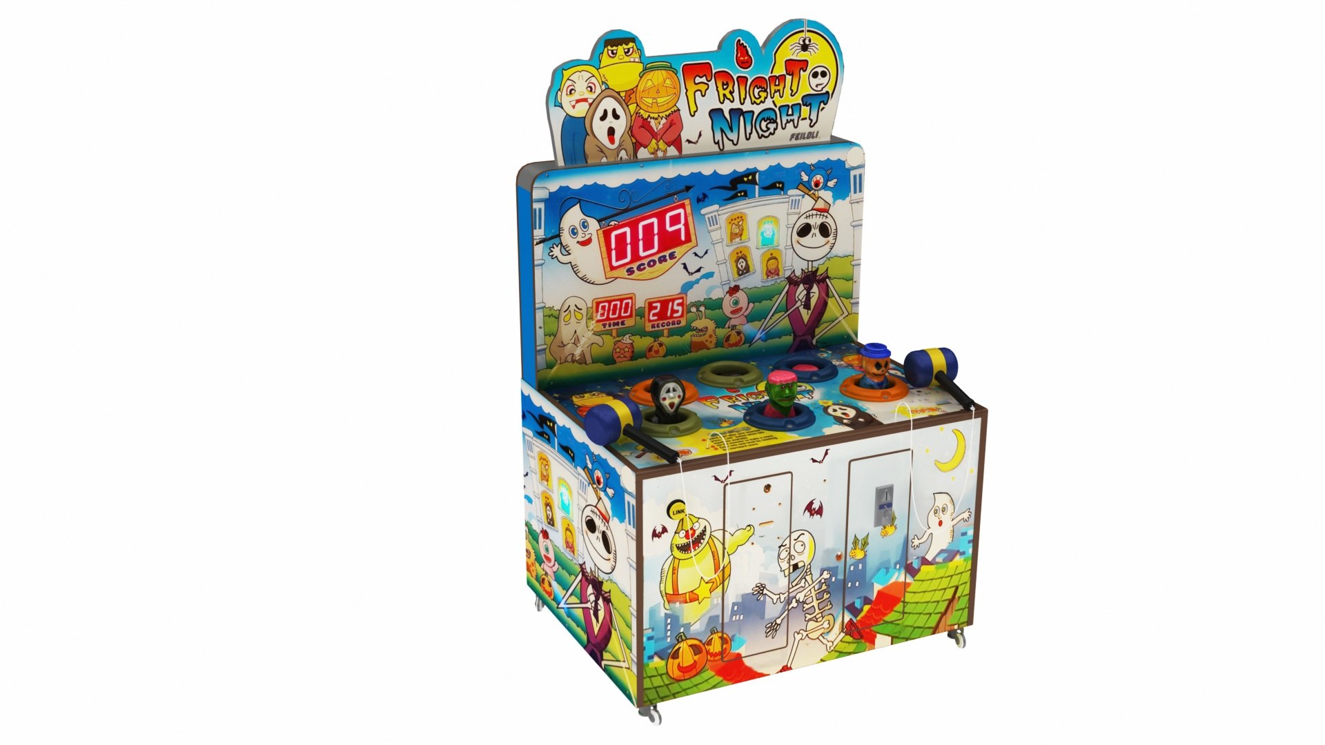 3D whack mole horror arcade machine - TurboSquid 1498318