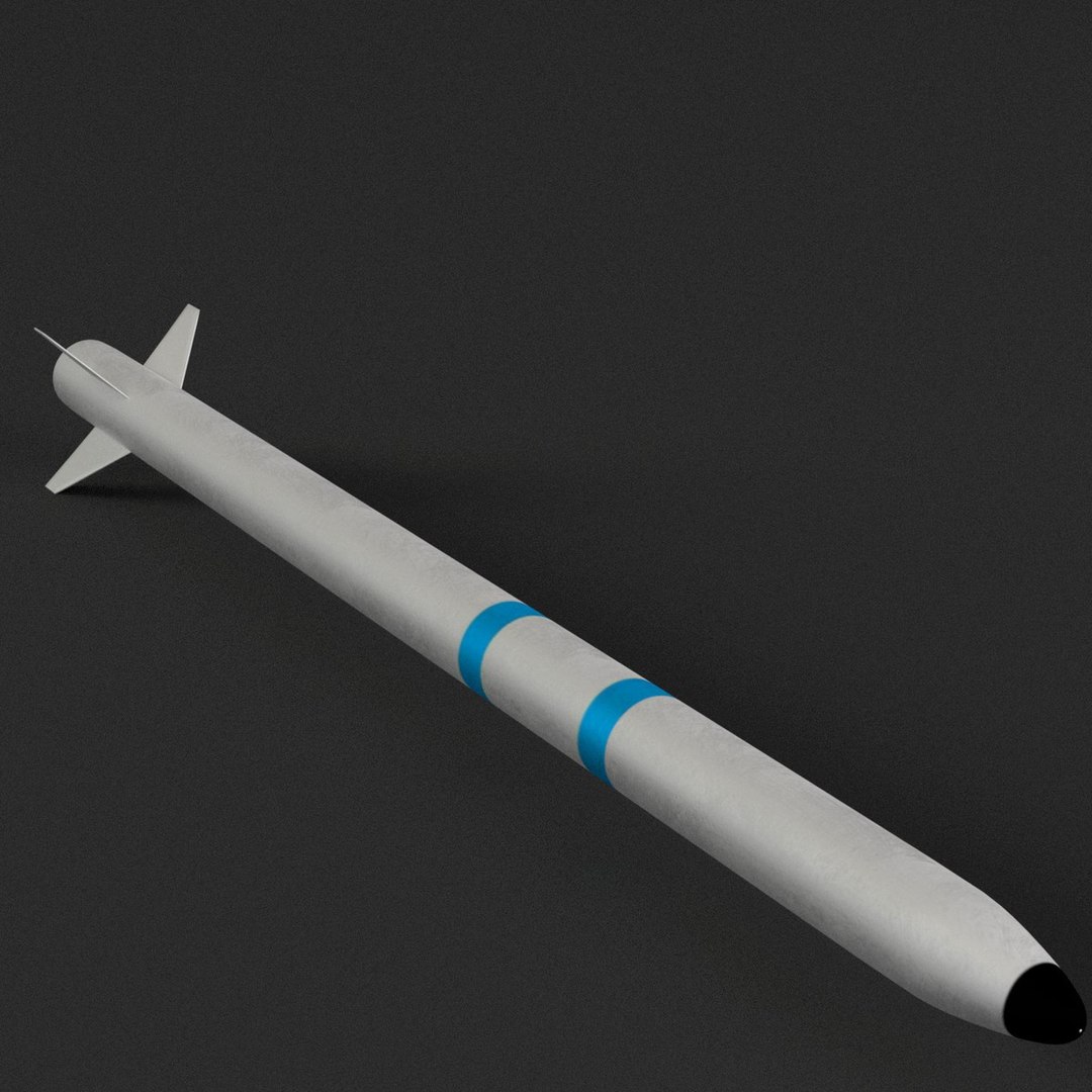 pbr uv-textured aim-132 asraam 3d max