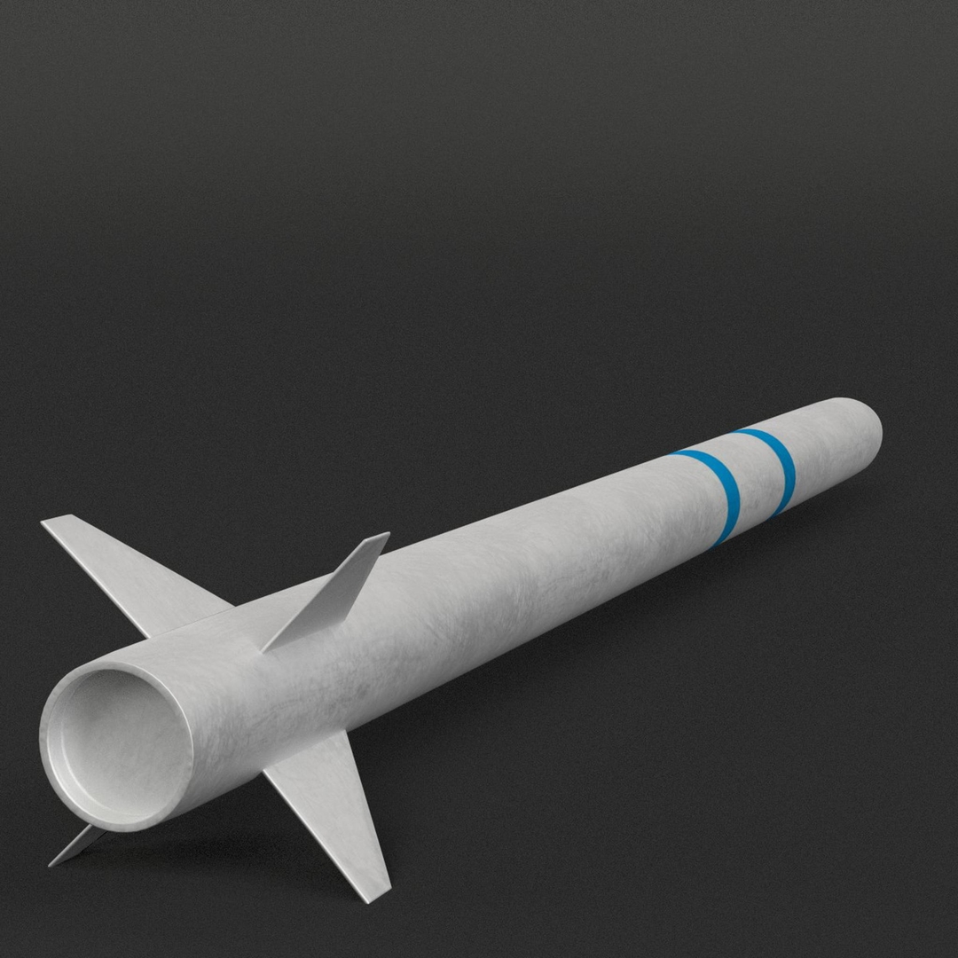 pbr uv-textured aim-132 asraam 3d max