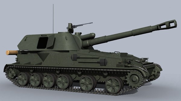 3d model 2s3 akatsiya