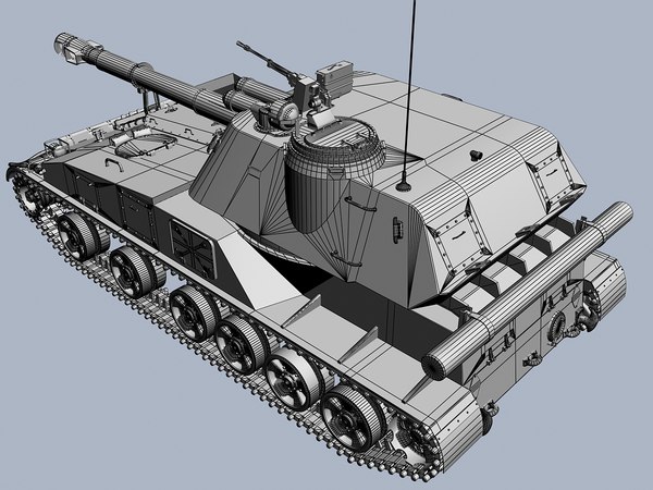 3d model 2s3 akatsiya
