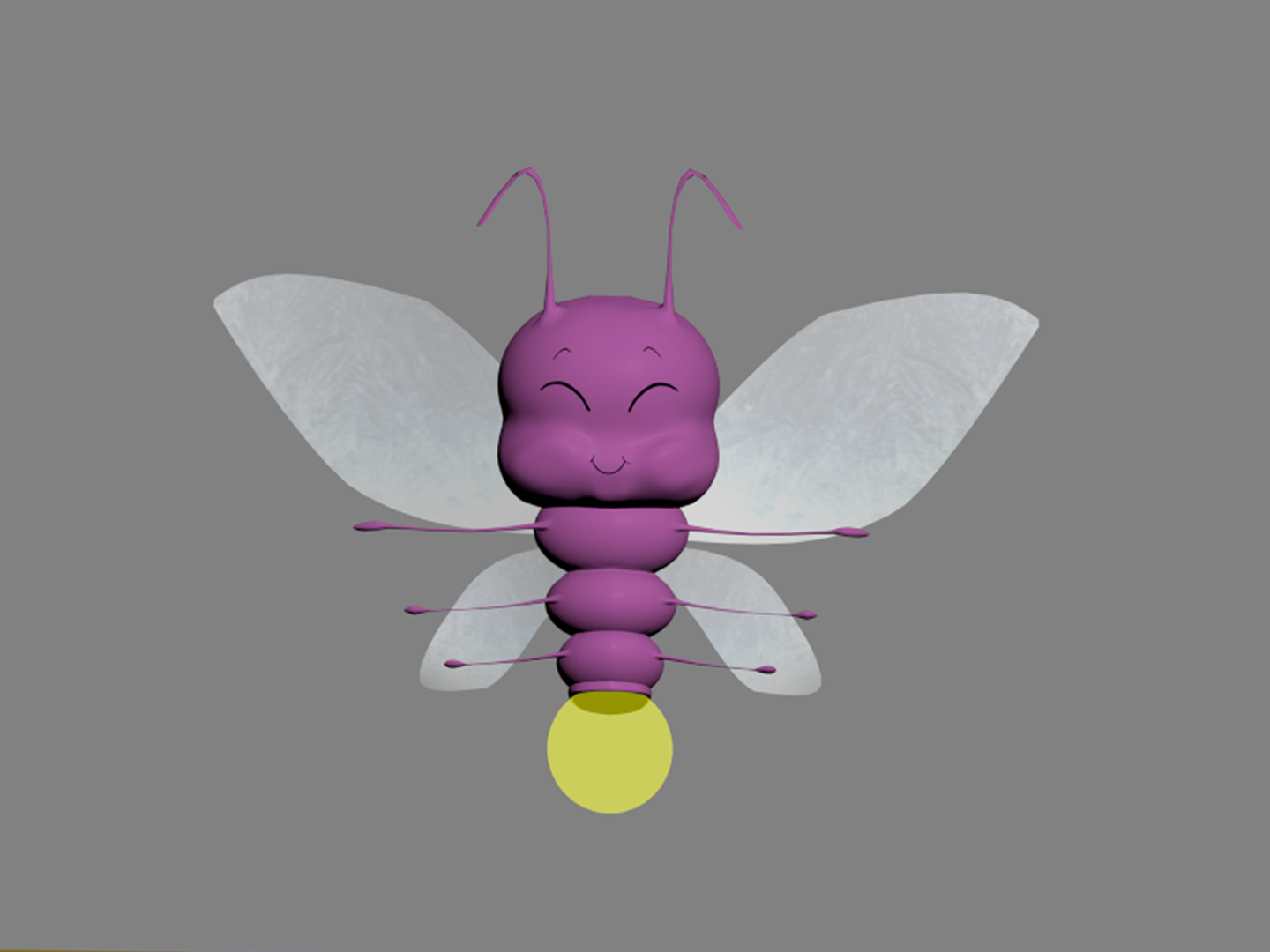 Cartoon firefly 3D - TurboSquid 1498539