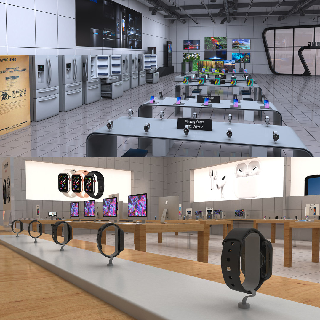 Coleção de lojas de eletrônicos Modelo 3D - TurboSquid 1498603