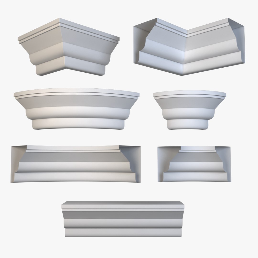 3D cornice 002 model - TurboSquid 1495693