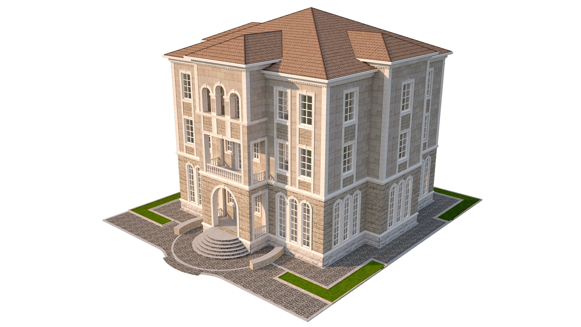 House realistic 3D model - TurboSquid 1499007