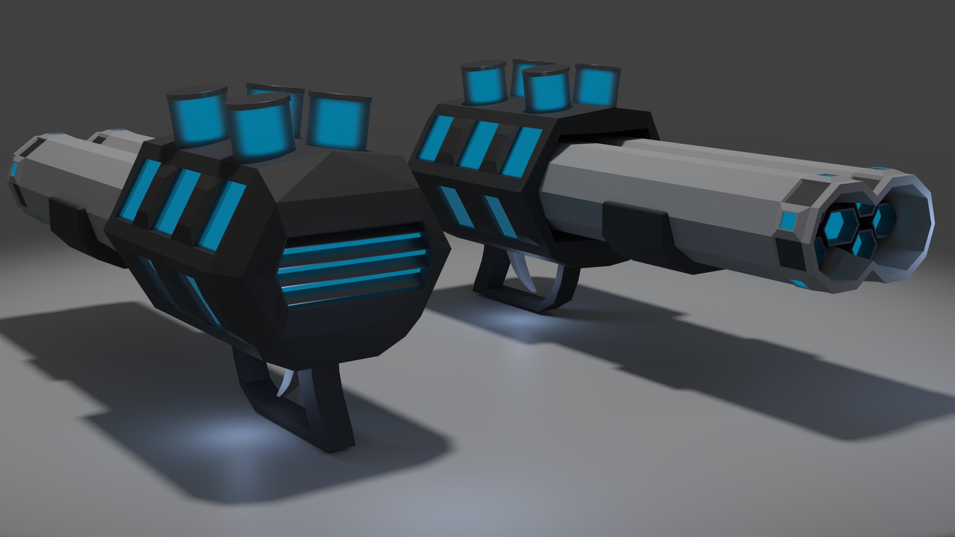 Shotgun low-poly gun model - TurboSquid 1499104