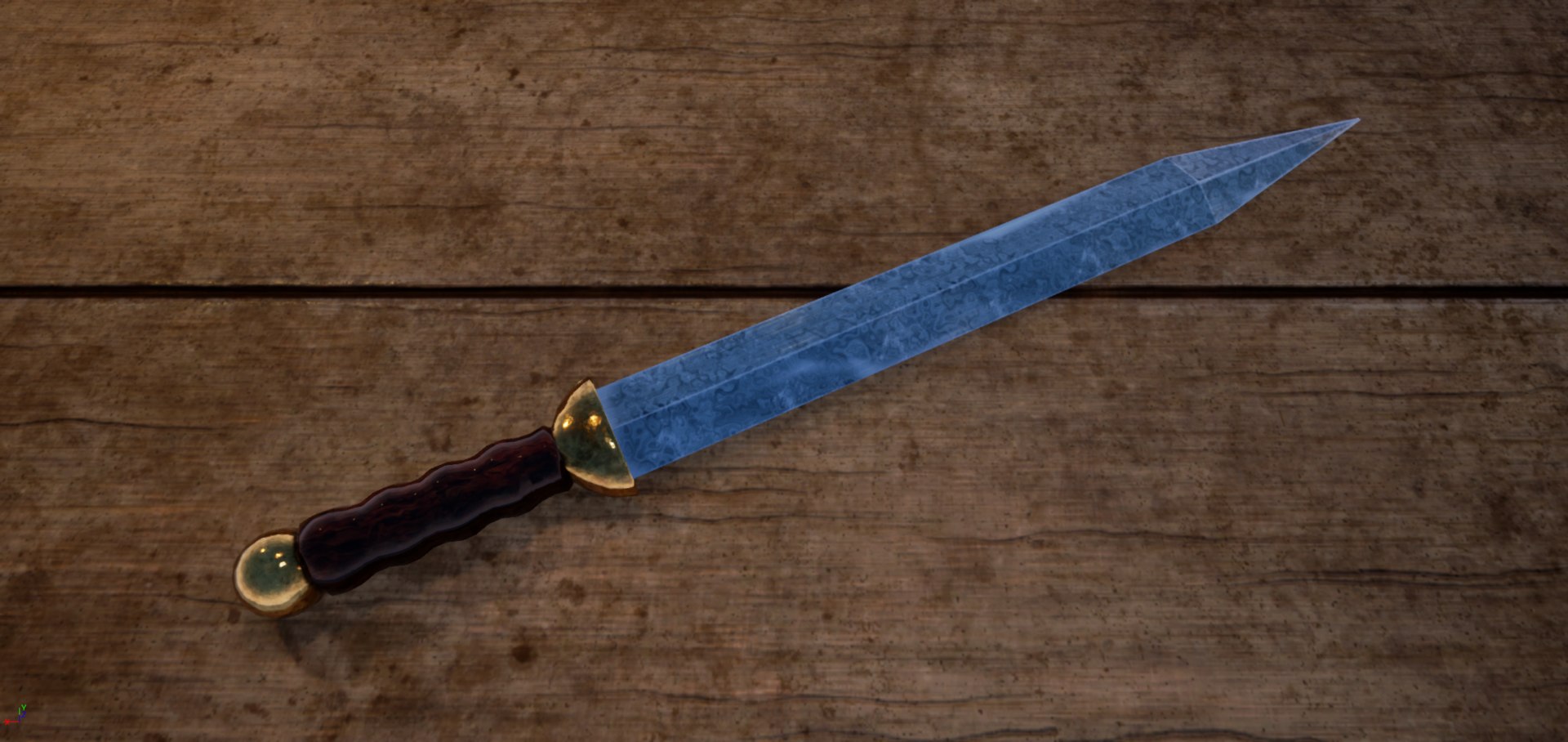 3D fantasy medieval short sword model - TurboSquid 1499057