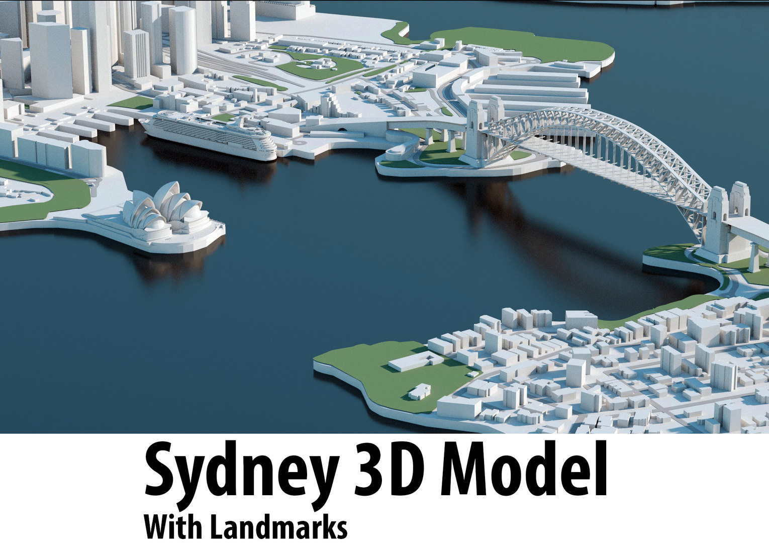 Sydney city 3D model - TurboSquid 1432726