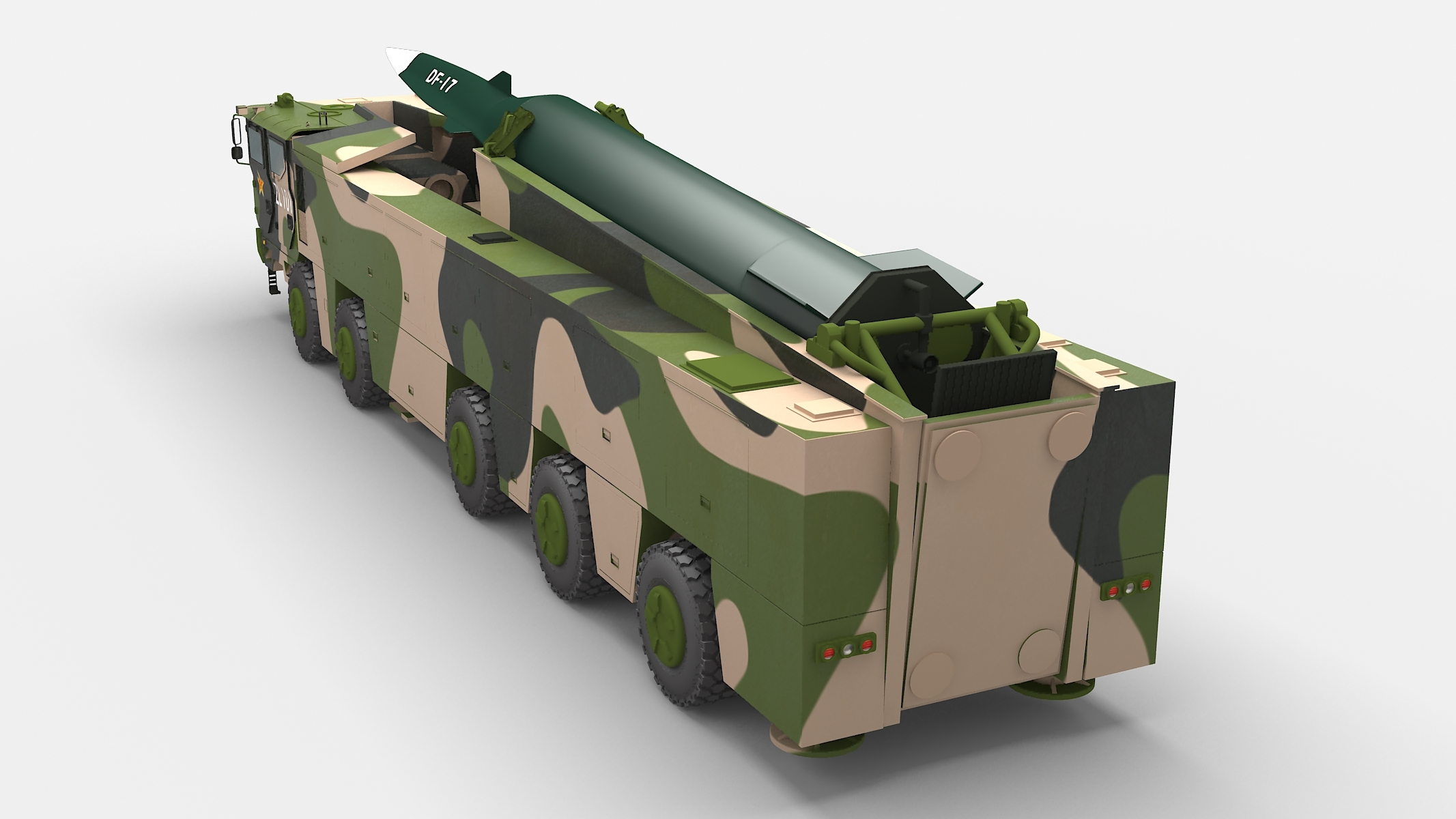 3D chinese df-17 missile model - TurboSquid 1490315