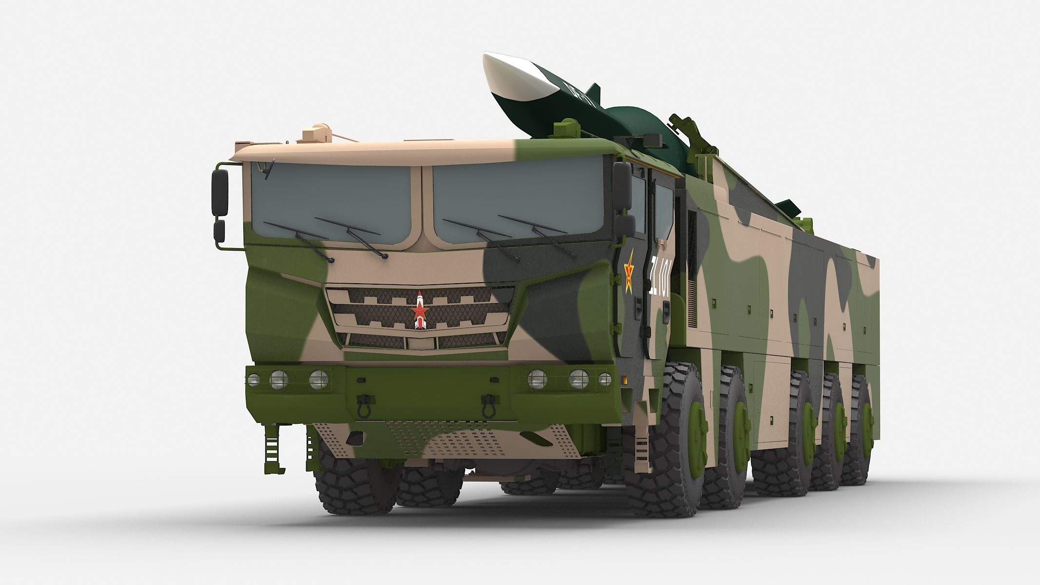 3D chinese df-17 missile model - TurboSquid 1490315