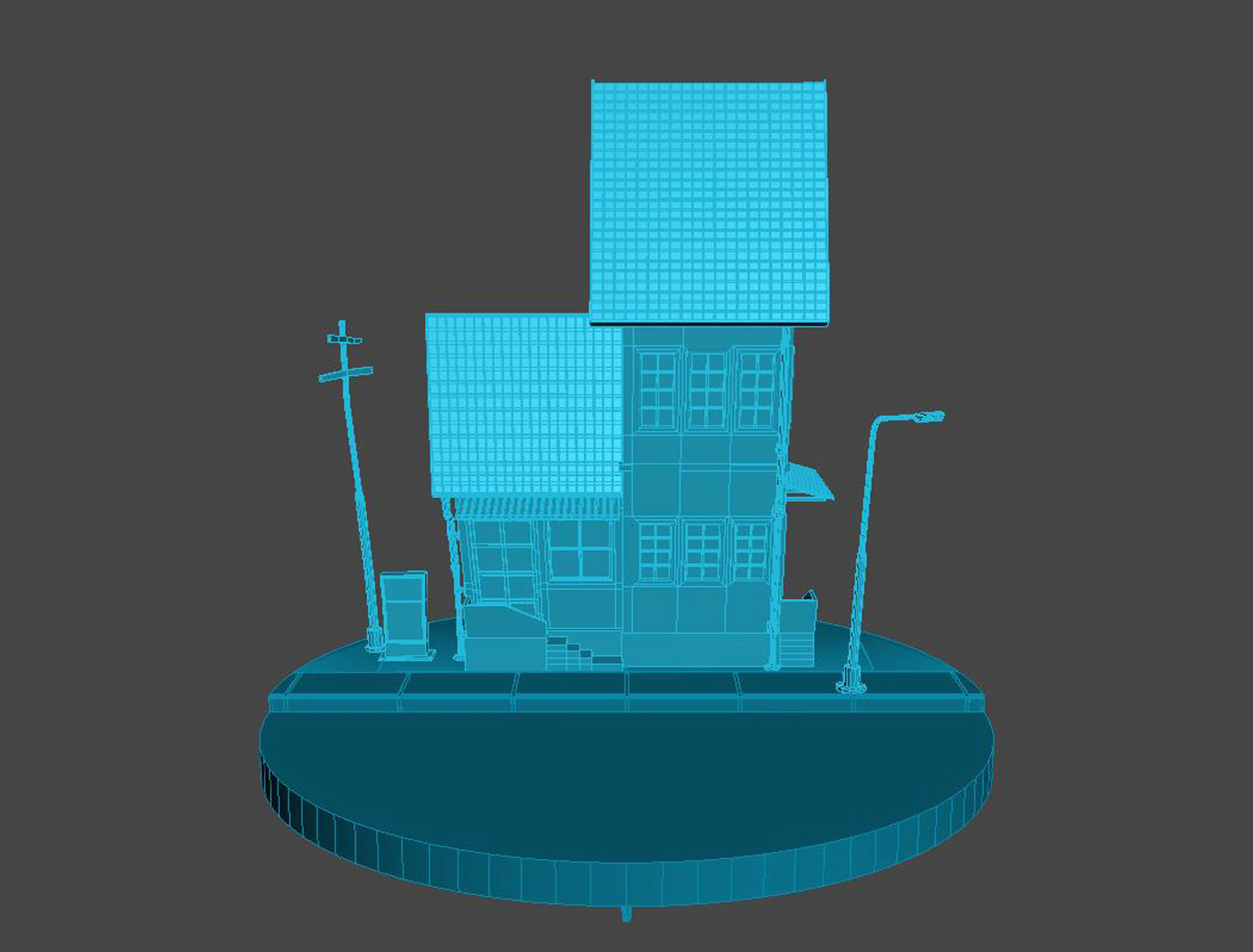 3D distorted house model - TurboSquid 1499699