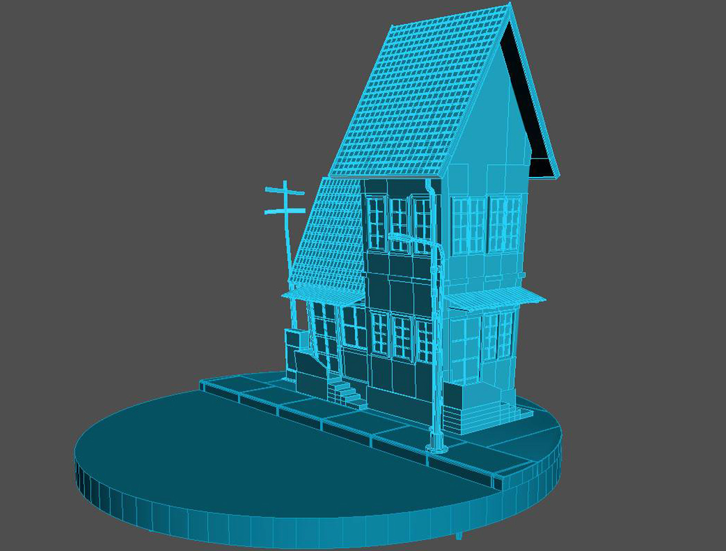 3D distorted house model - TurboSquid 1499699