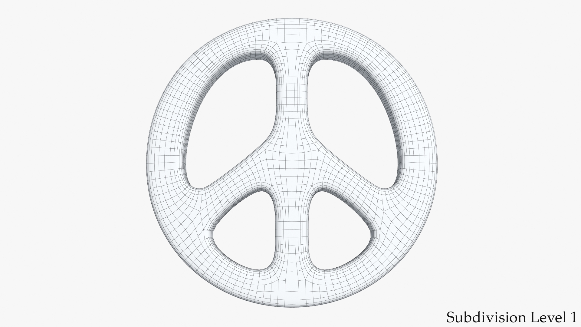 Peace sign symbol 3D - TurboSquid 1499744