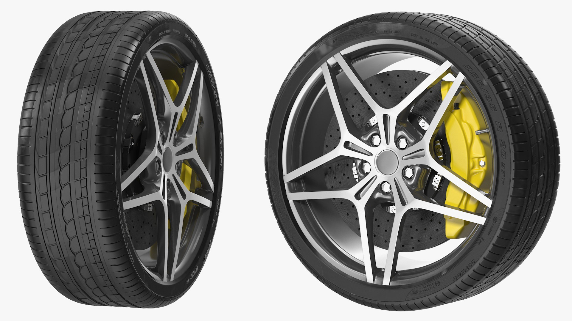 Sports car wheel tire model - TurboSquid 1500063