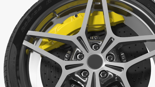 Sports car wheel tire model - TurboSquid 1500063