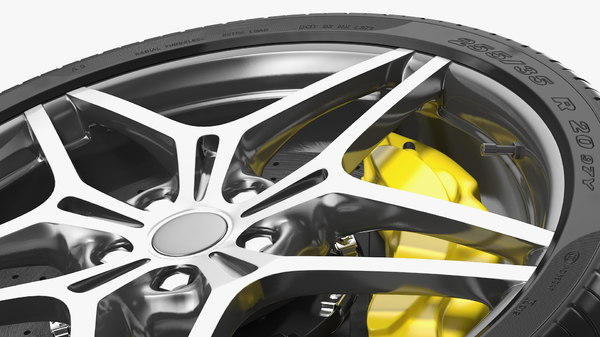 Sports car wheel tire model - TurboSquid 1500063