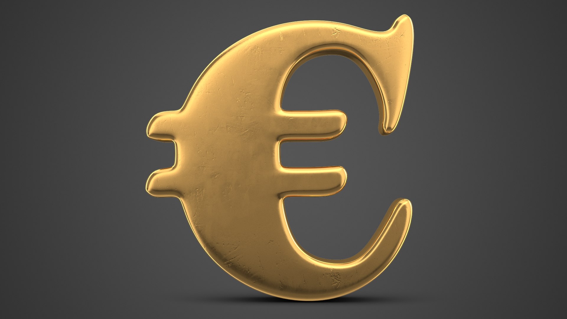 Euro sign 3D model - TurboSquid 1499912