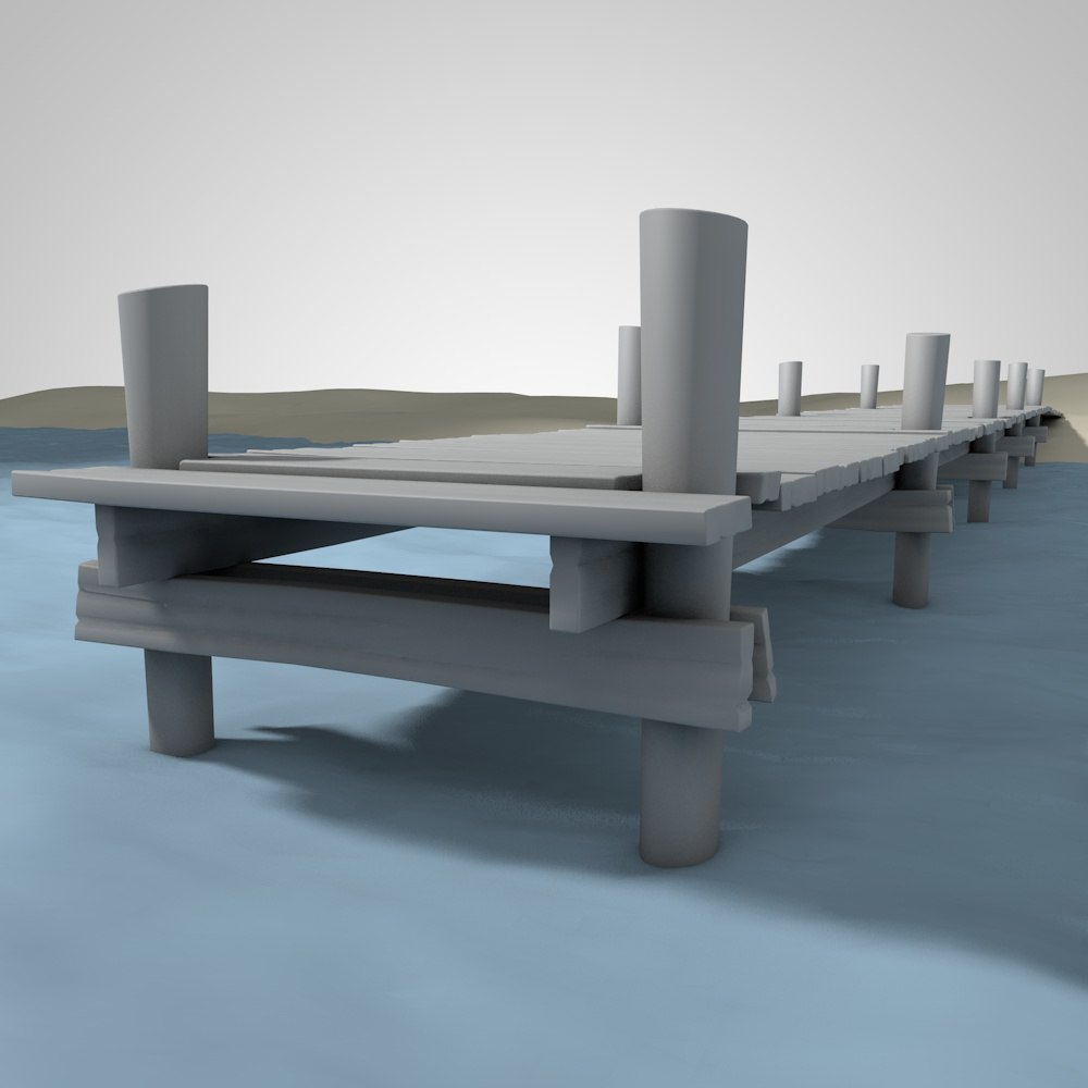 3D model cartoon dock - TurboSquid 1499917