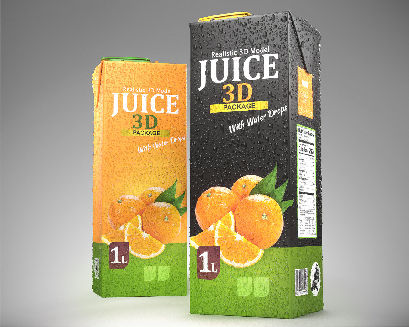 3D juice box - TurboSquid 1499993