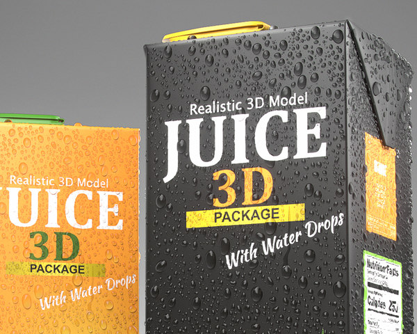 3D juice box - TurboSquid 1499993