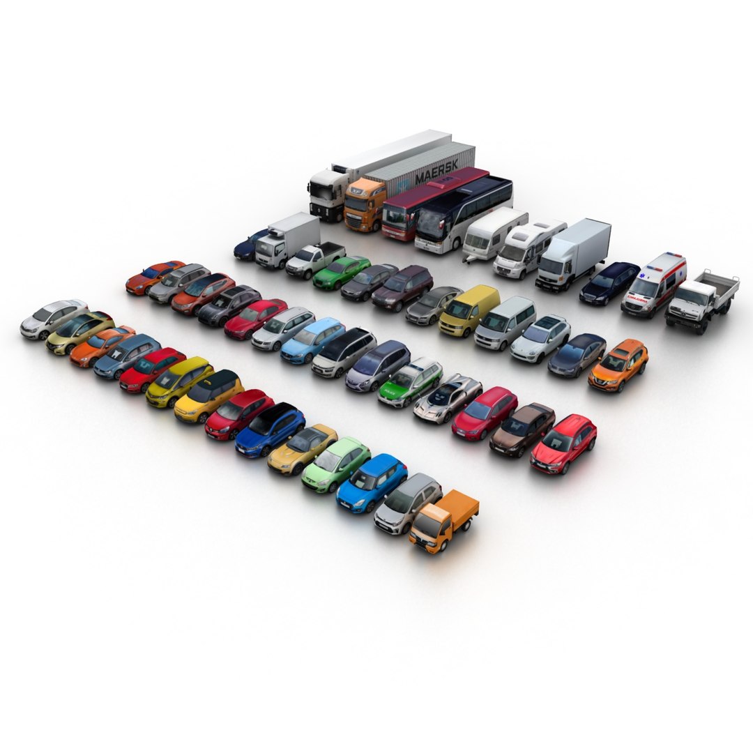 City vehicles 3D model - TurboSquid 1500161