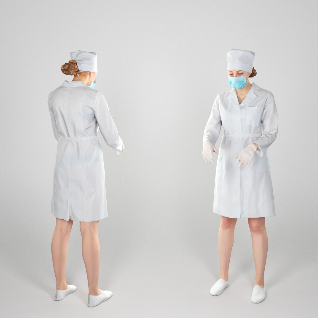 Human young woman uniform model - TurboSquid 1500214