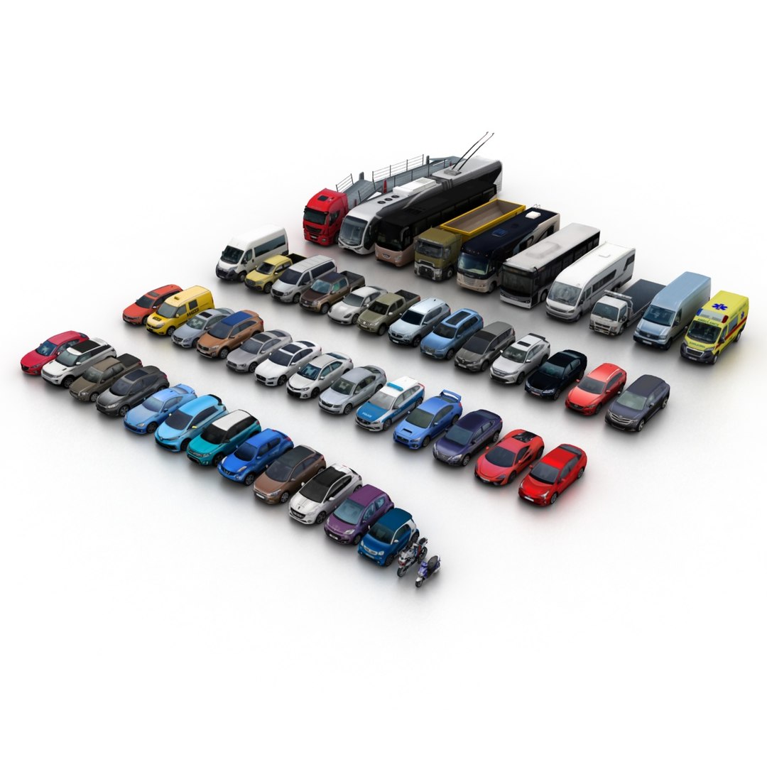 City vehicles 3D model - TurboSquid 1500292