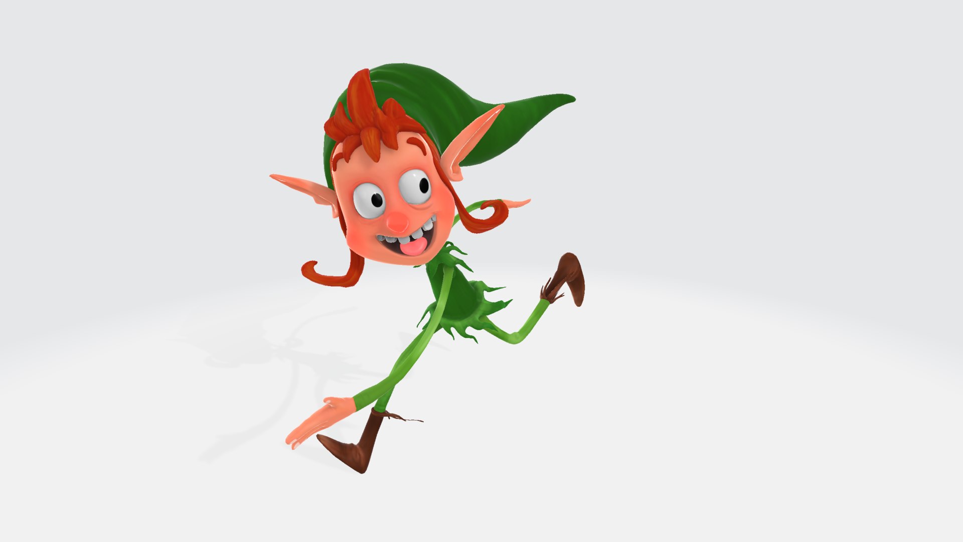 3D elf running - TurboSquid 1500360
