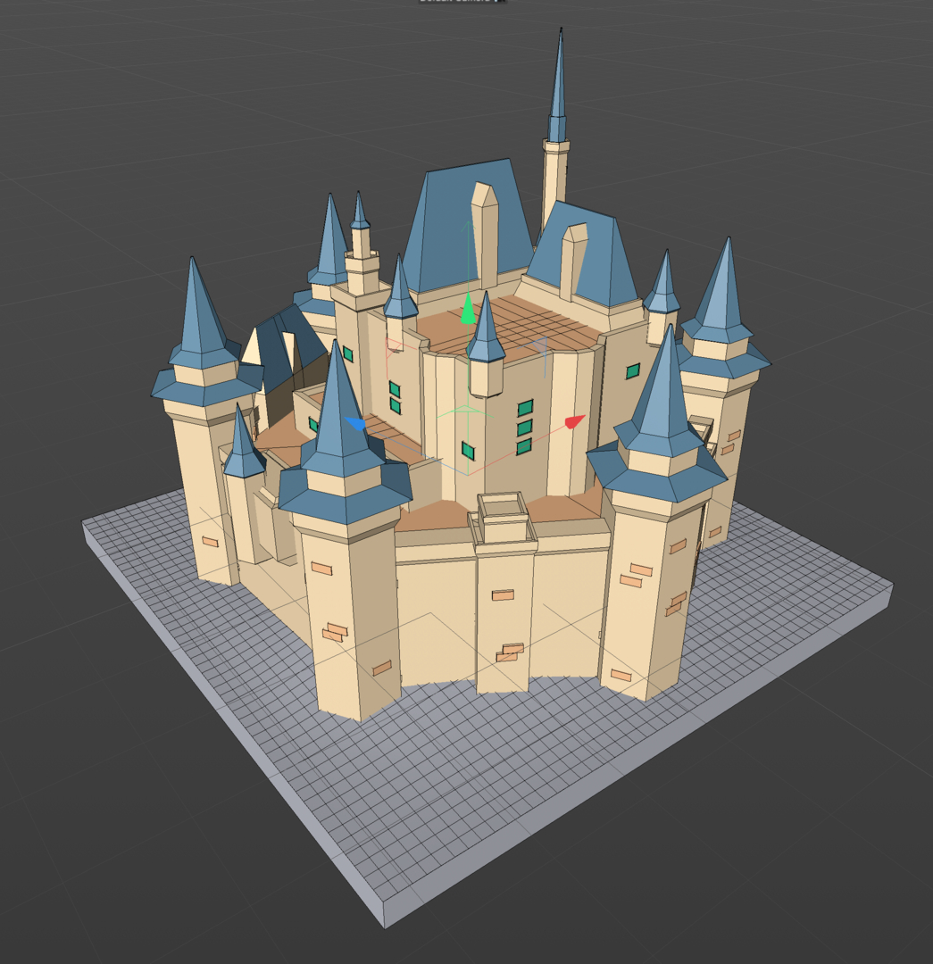 3D модель Замок Низкий Поли - TurboSquid 1500611