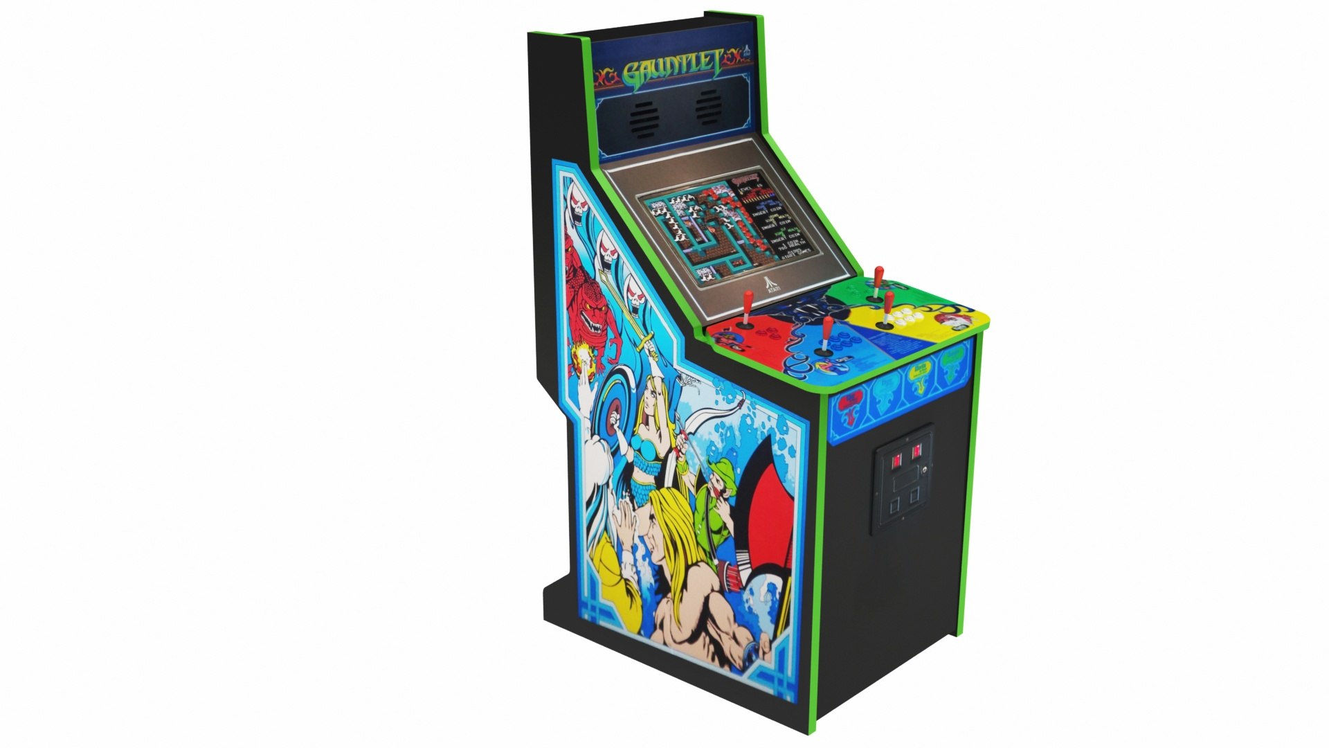 Gauntlet arcade machine 3D model - TurboSquid 1501060