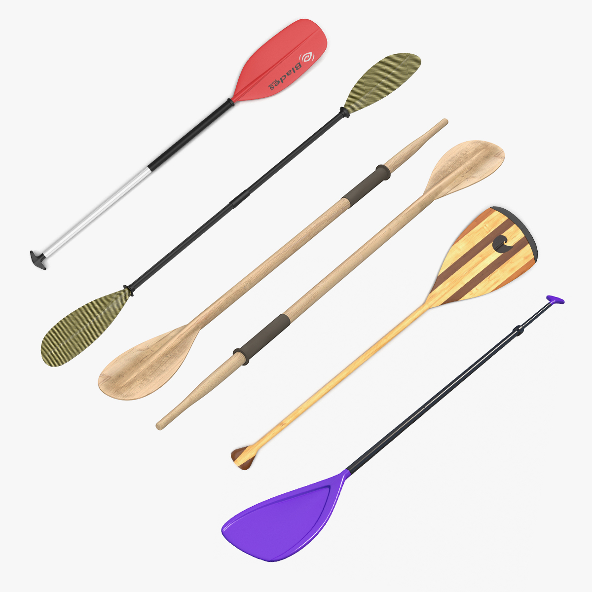 3D paddles 3 model - TurboSquid 1501294