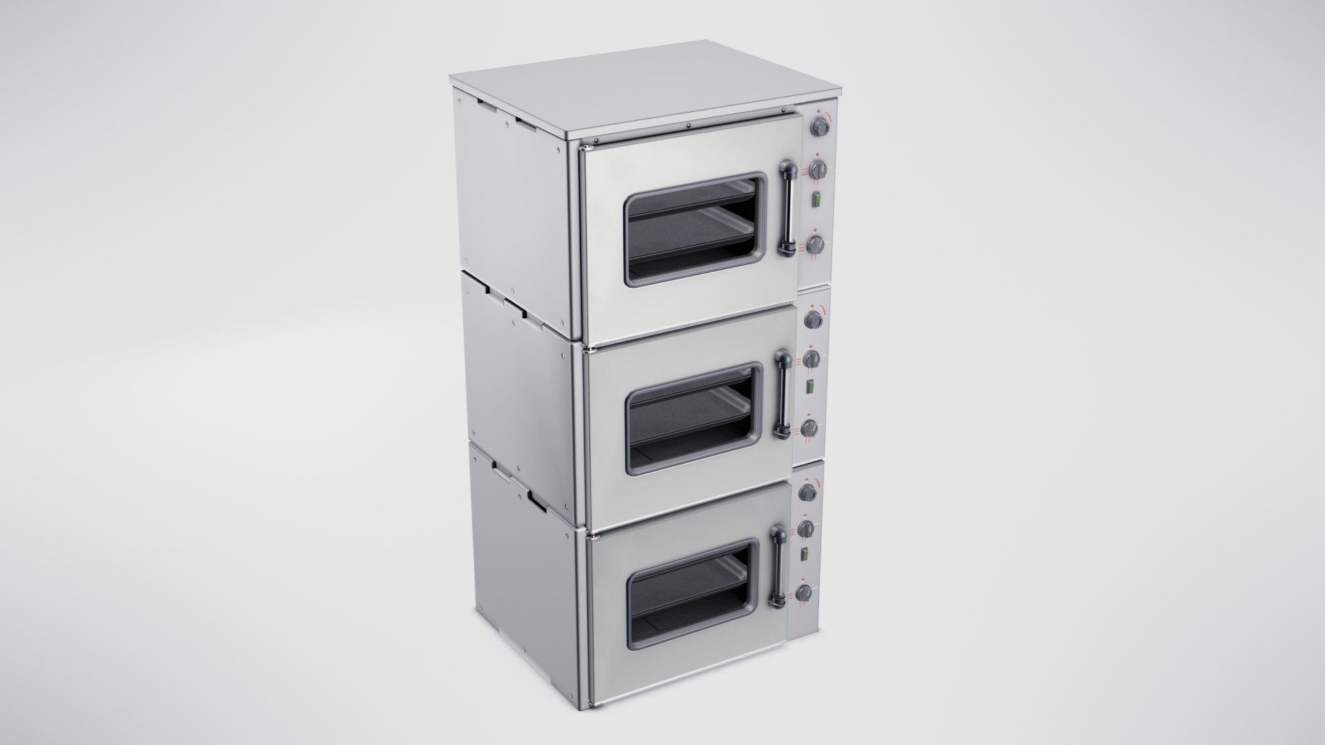 Triple oven 3D model - TurboSquid 1501300