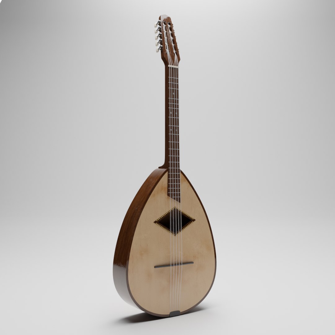3D model traditional musical instrument mandola - TurboSquid 1501511