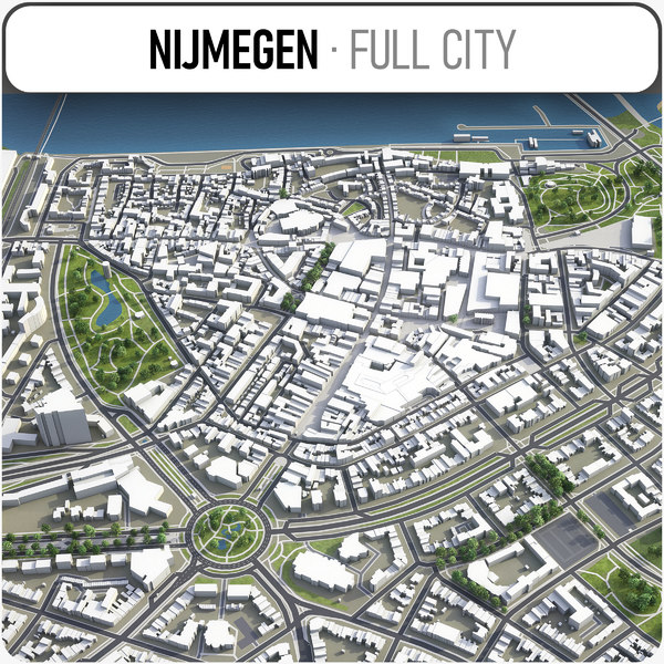 modelo 3d Nimega - ciudad y alrededores - TurboSquid 1501574