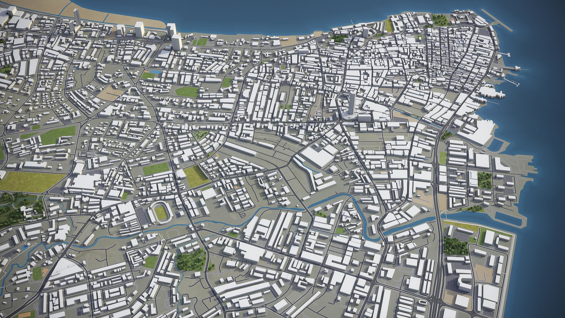 George town surrounding - 3D - TurboSquid 1501559
