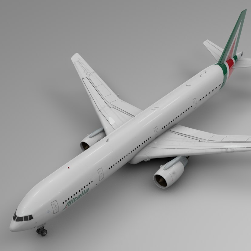 3D model alitalia boeing 777-300er l563 - TurboSquid 1501846