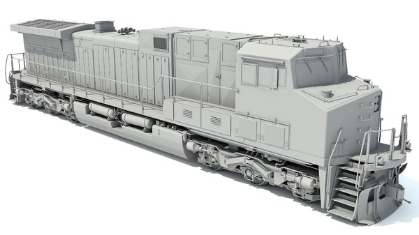 3D ge ac4400cw locomotive bnsf model - TurboSquid 1501823