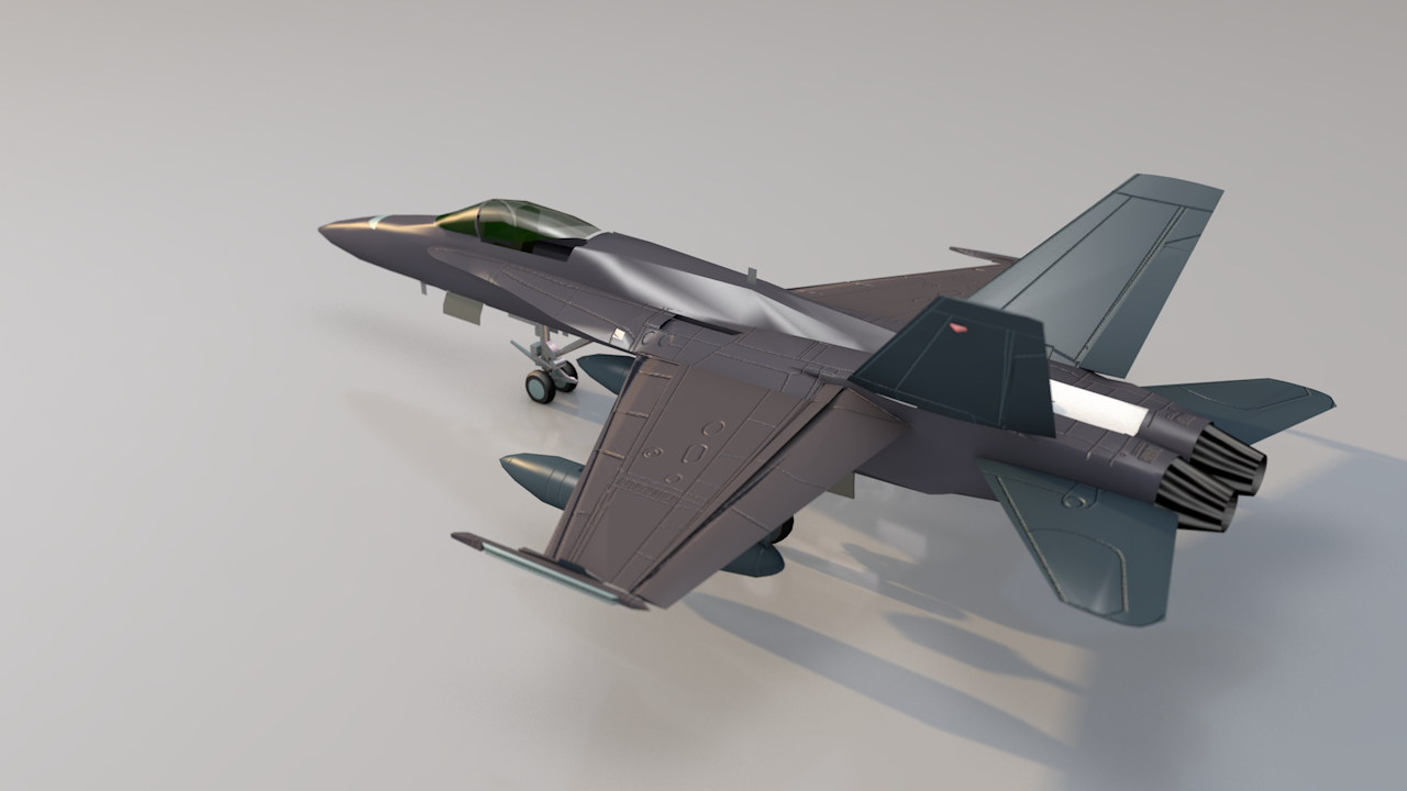 F18 hornet fighter jet 3D model - TurboSquid 1501942