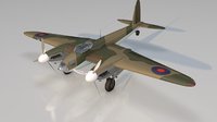 3d model mosquito fighter mkvi