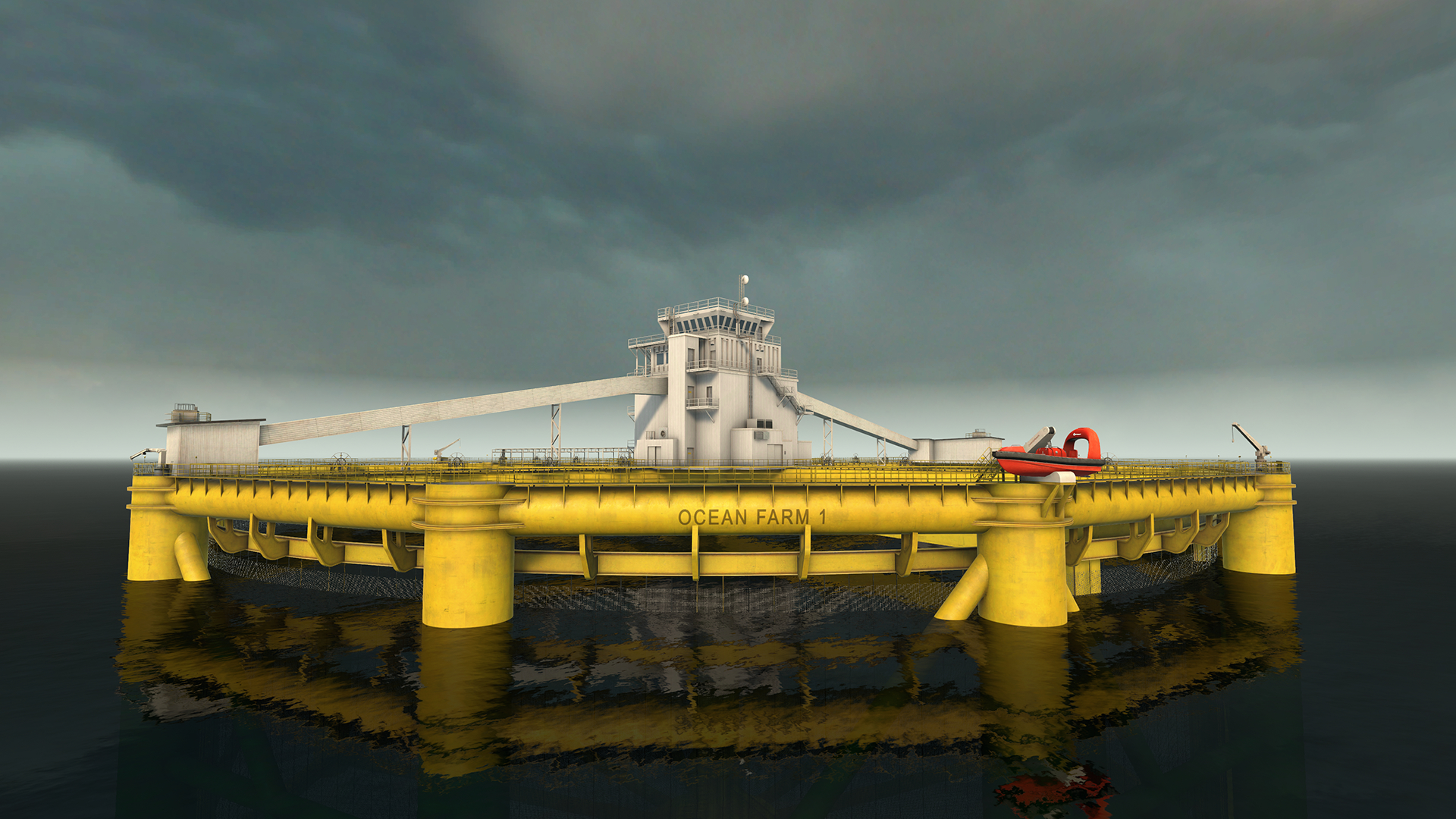 Real-time offshore fish farm 3D - TurboSquid 1502246