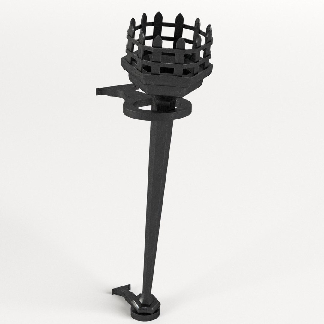 dungeon medieval iron torch max