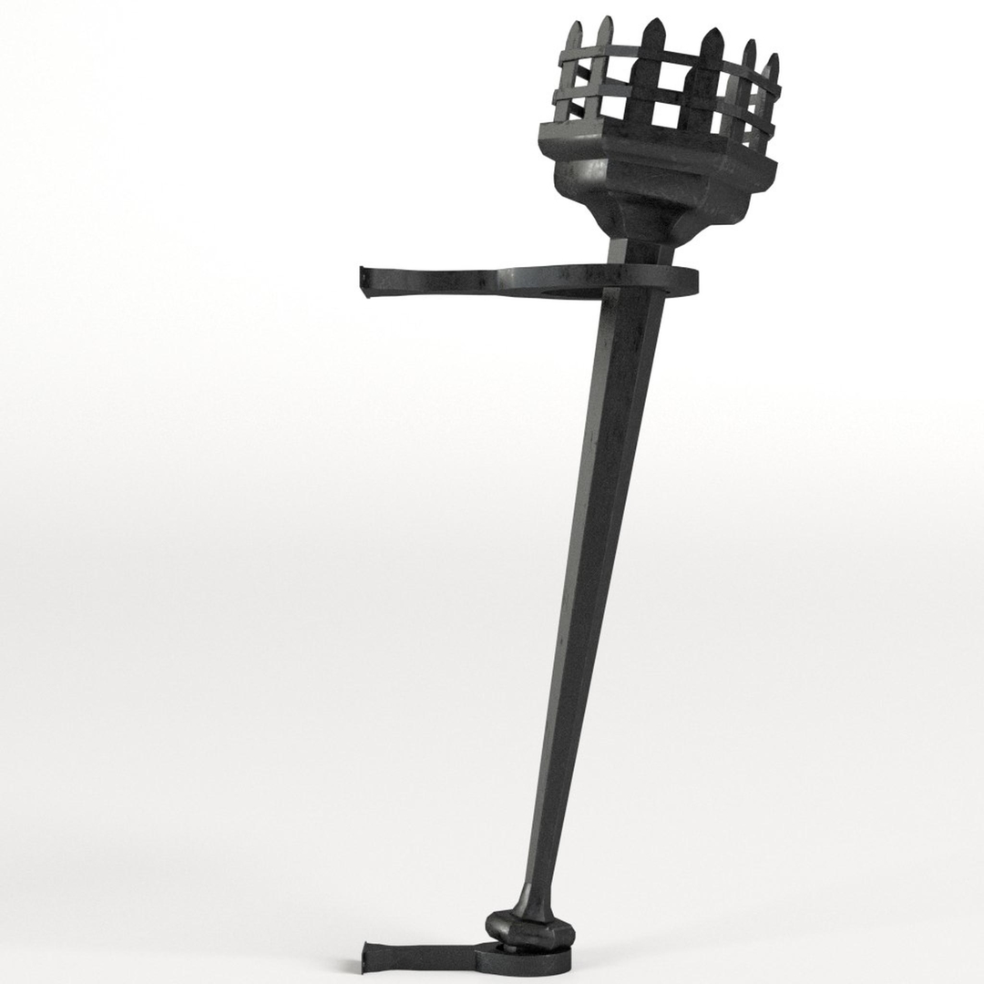 dungeon medieval iron torch max