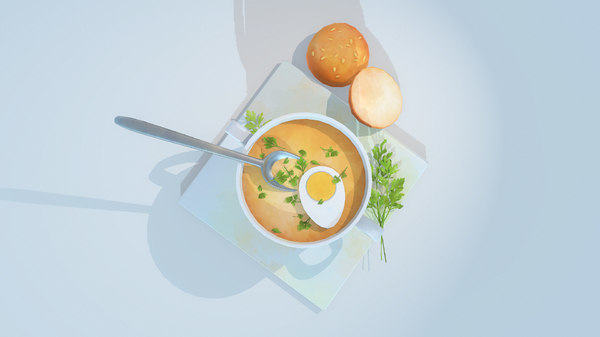 3D stylized soup bowl model - TurboSquid 1502277