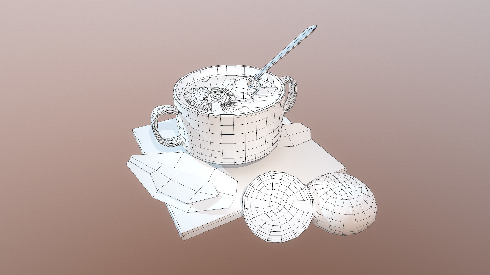 3D stylized soup bowl model - TurboSquid 1502277