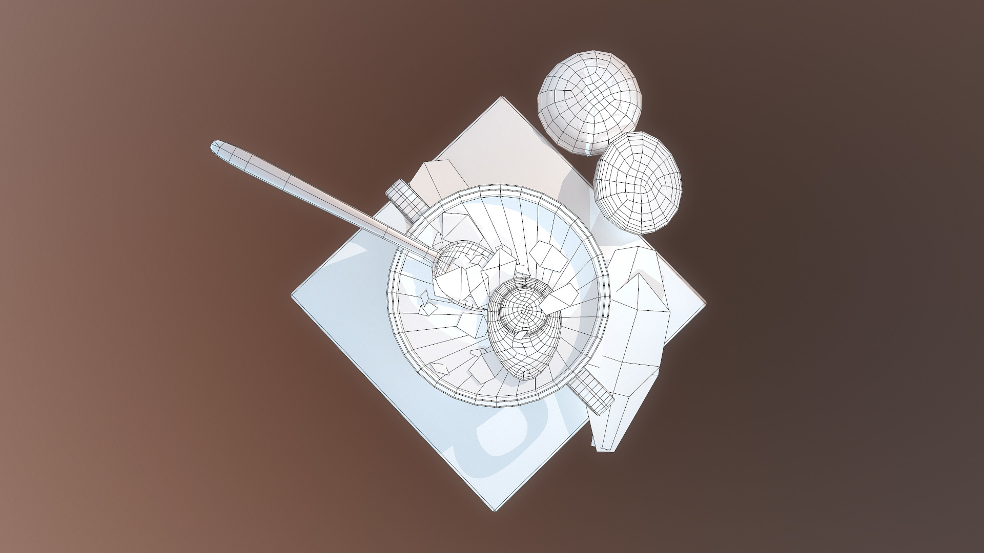 3D stylized soup bowl model - TurboSquid 1502277