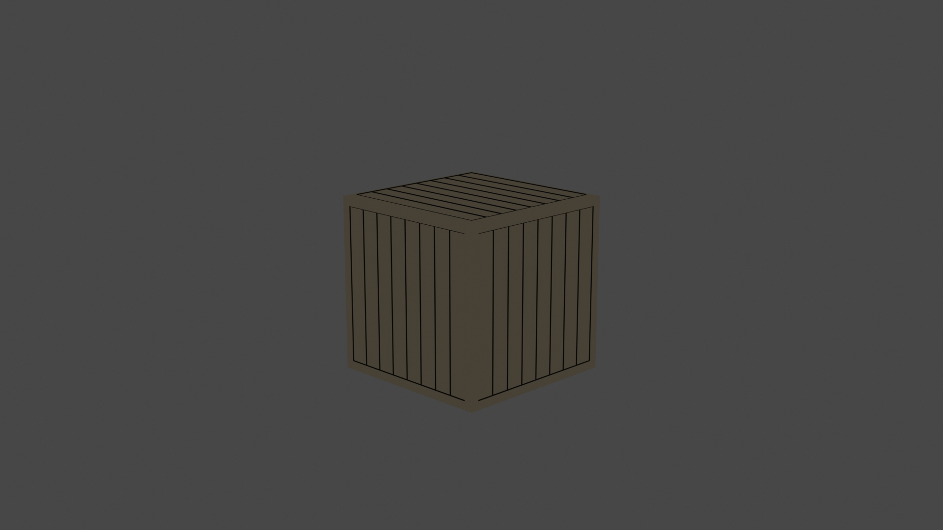 Simple wooden crate 3D model - TurboSquid 1502377